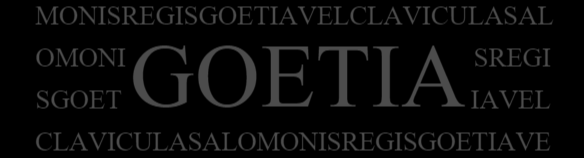The "forgotten" spirits of the Goetia - Morino Ravenberg